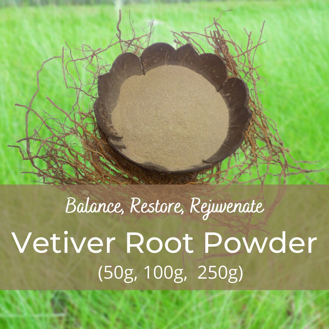 Vetiver khus Root Powder 100% Pure Calming Soothing - Etsy UK