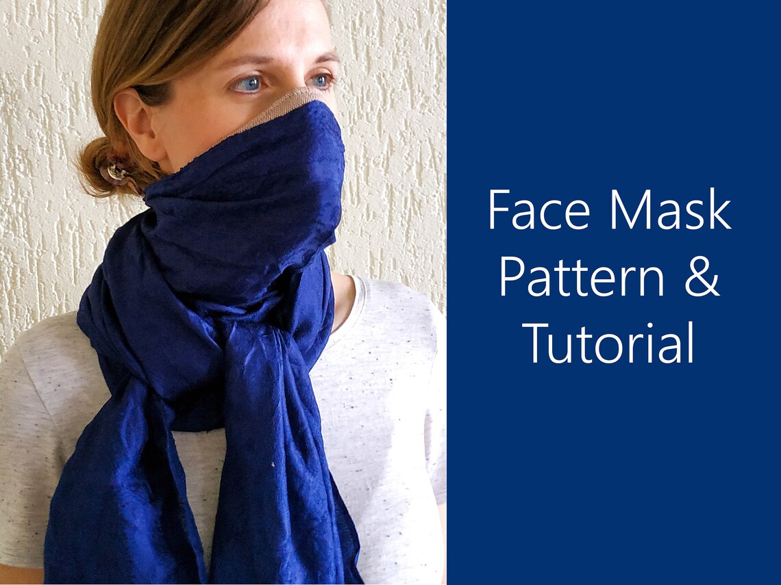 Face Mask Pattern PDF Sewing Pattern DIY Face Mask With - Etsy