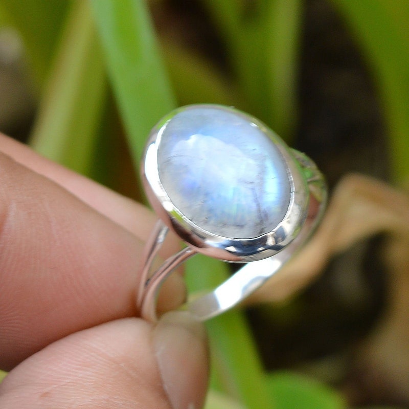 Moonstone Ring - Etsy