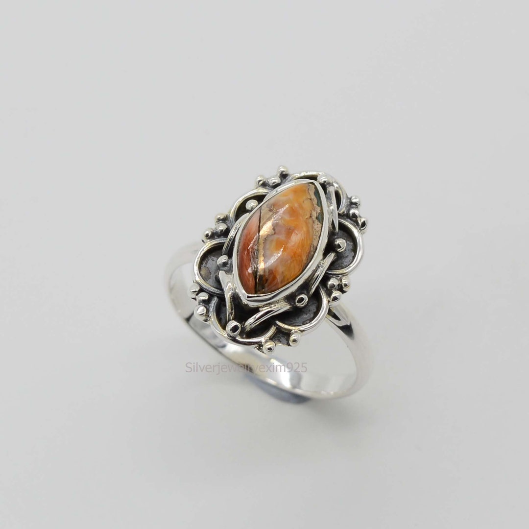 Spiny Oyster Turquoise Ring Turquoise Ring Oyster Copper - Etsy