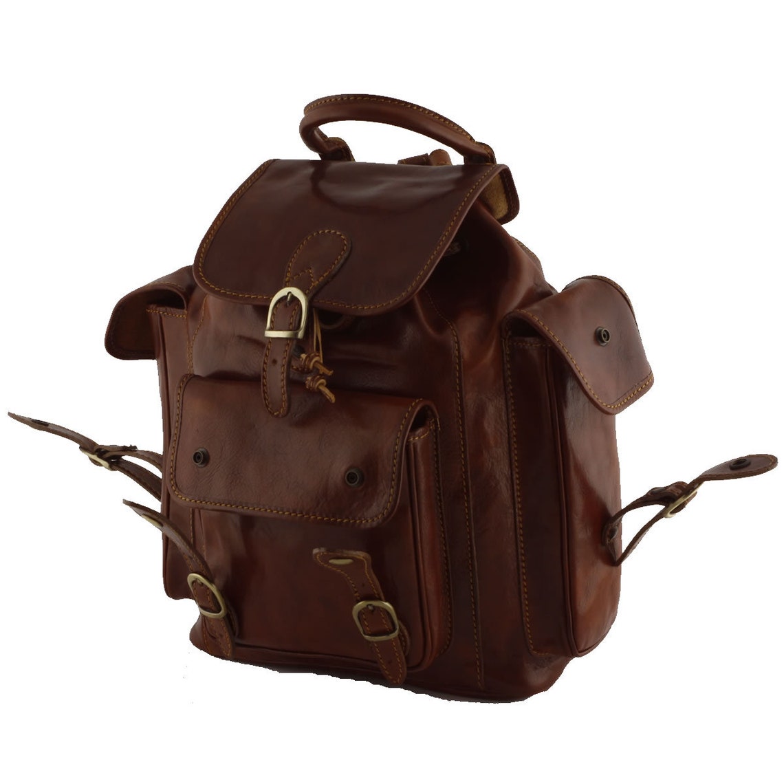 Leather Backpack 0008 Luxury Dark Brown - Etsy