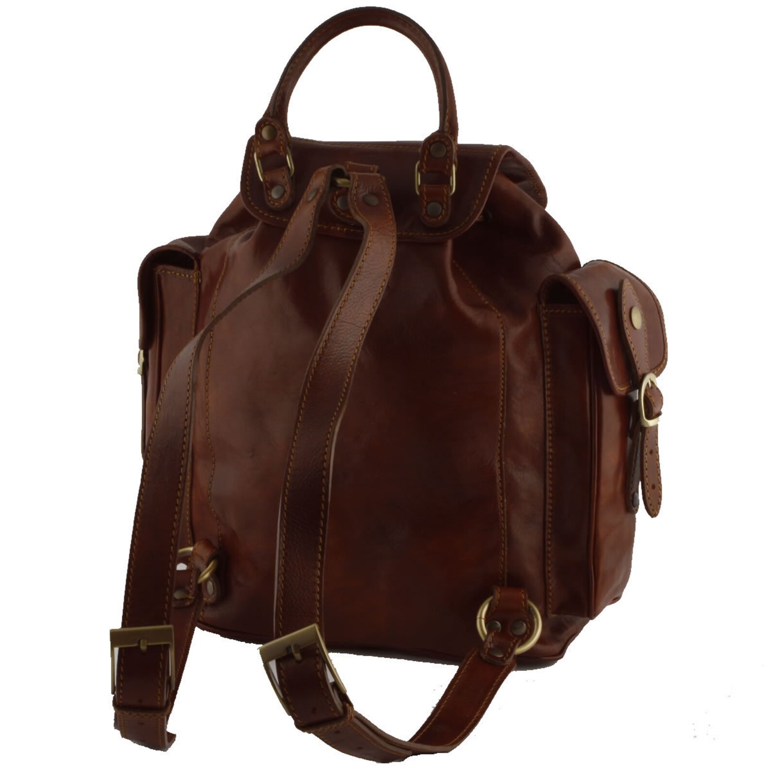 Leather Backpack 0008 Luxury Dark Brown - Etsy