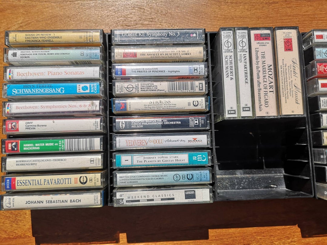 Collection of 50+ Pre Recorded Classical Music Cassette Tapes. Single ...