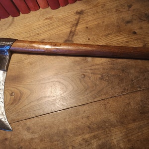 Antique Farm Tool Hand Scythe/axe Primitive Hand Forged Collectible ...