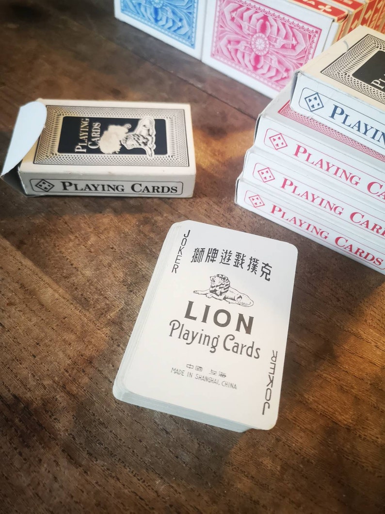 Retro 1970s Playing Cards in Used Condition Made in Shanghai, China ...