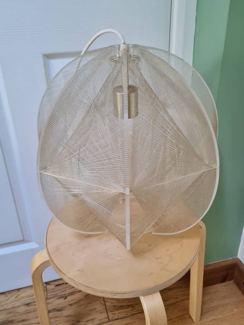 Stylish and Unusual 1960s Chrome Perspex and Nylon Thread - Etsy