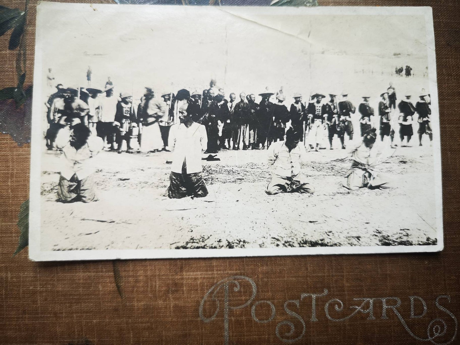 Execution of Pirates at Kowloon Hong Kong Early 1900s, Sepia Original ...