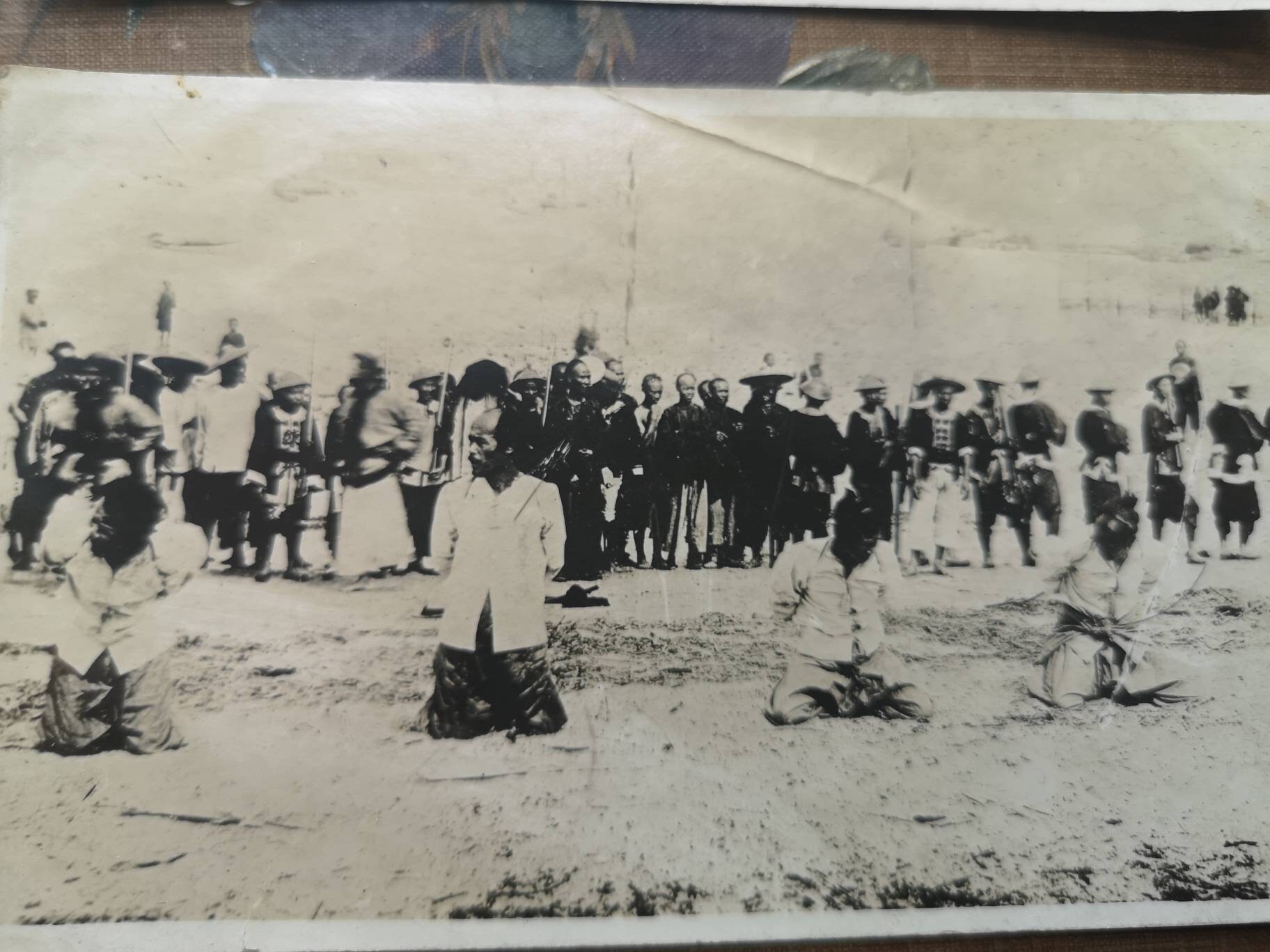 Execution of Pirates at Kowloon Hong Kong Early 1900s, Sepia Original ...