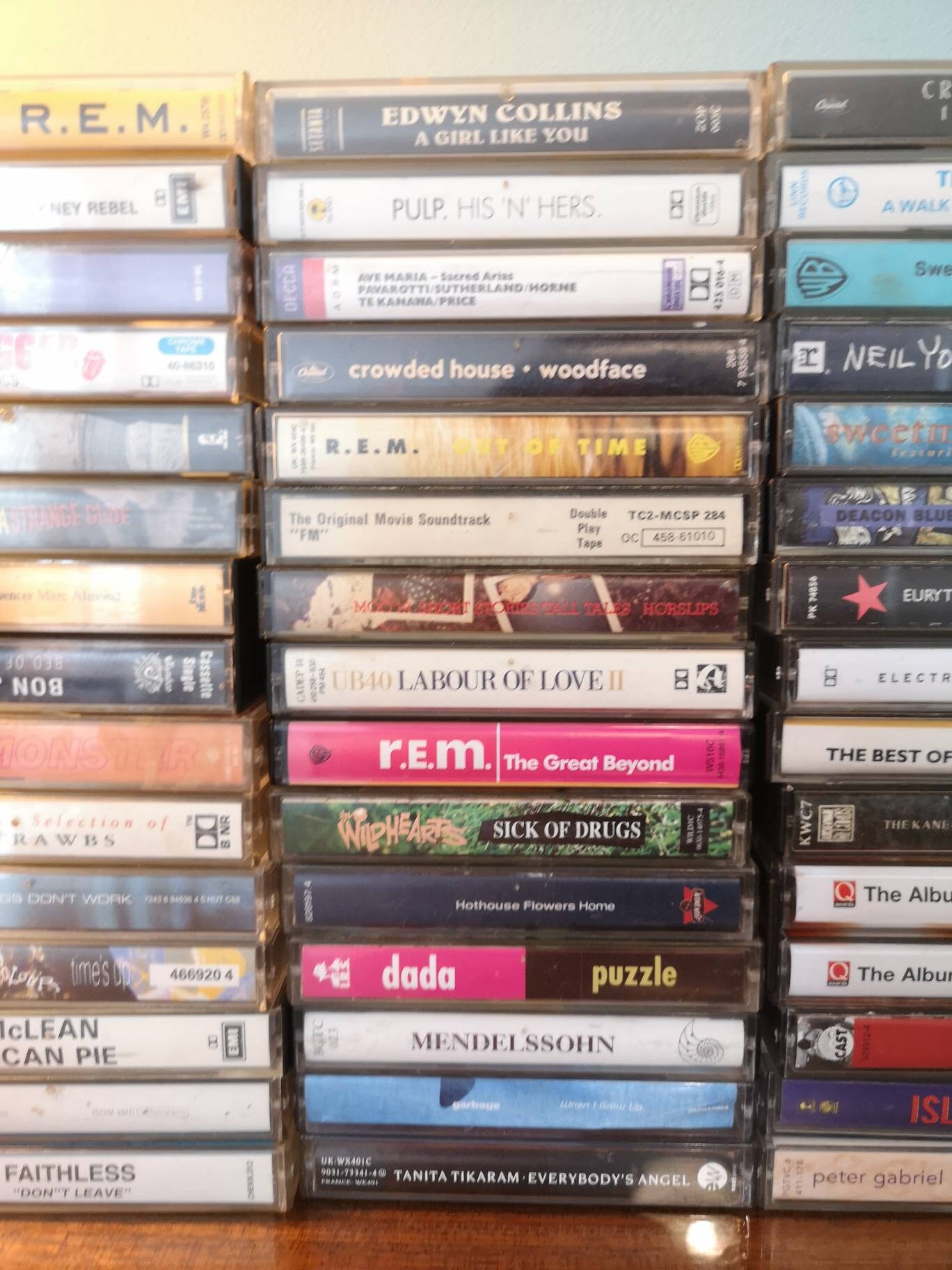 Vintage Cassette Tape Collection, 60 Original Prerecorded Tapes Many ...