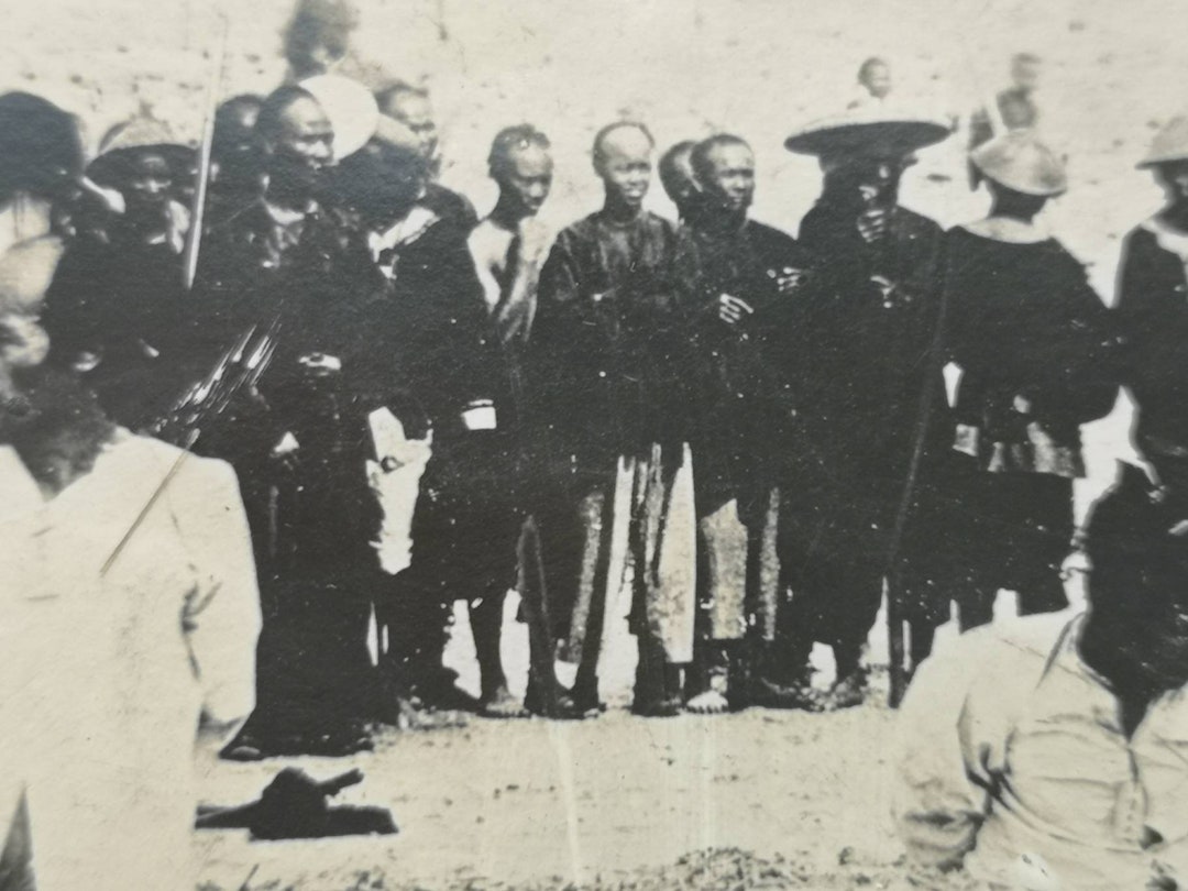 Execution of Pirates at Kowloon Hong Kong Early 1900s, Sepia Original ...
