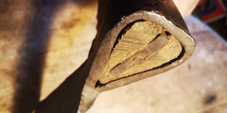 Antique C.1900 Long 92cm Felling Axe Side Axe, Hand Forged Collectible ...