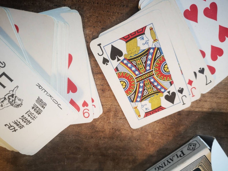 Retro 1970s Playing Cards in Used Condition Made in | Etsy