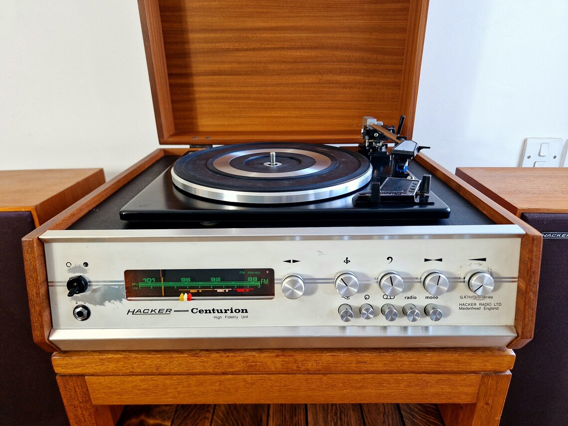 1970's Hacker Centurion Record Player Hifi Unit With Speakers GWO - Etsy