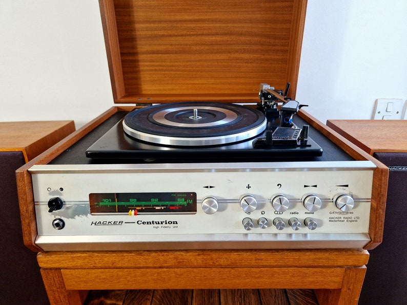 1970's Hacker Centurion Record Player Hifi Unit With Speakers GWO - Etsy