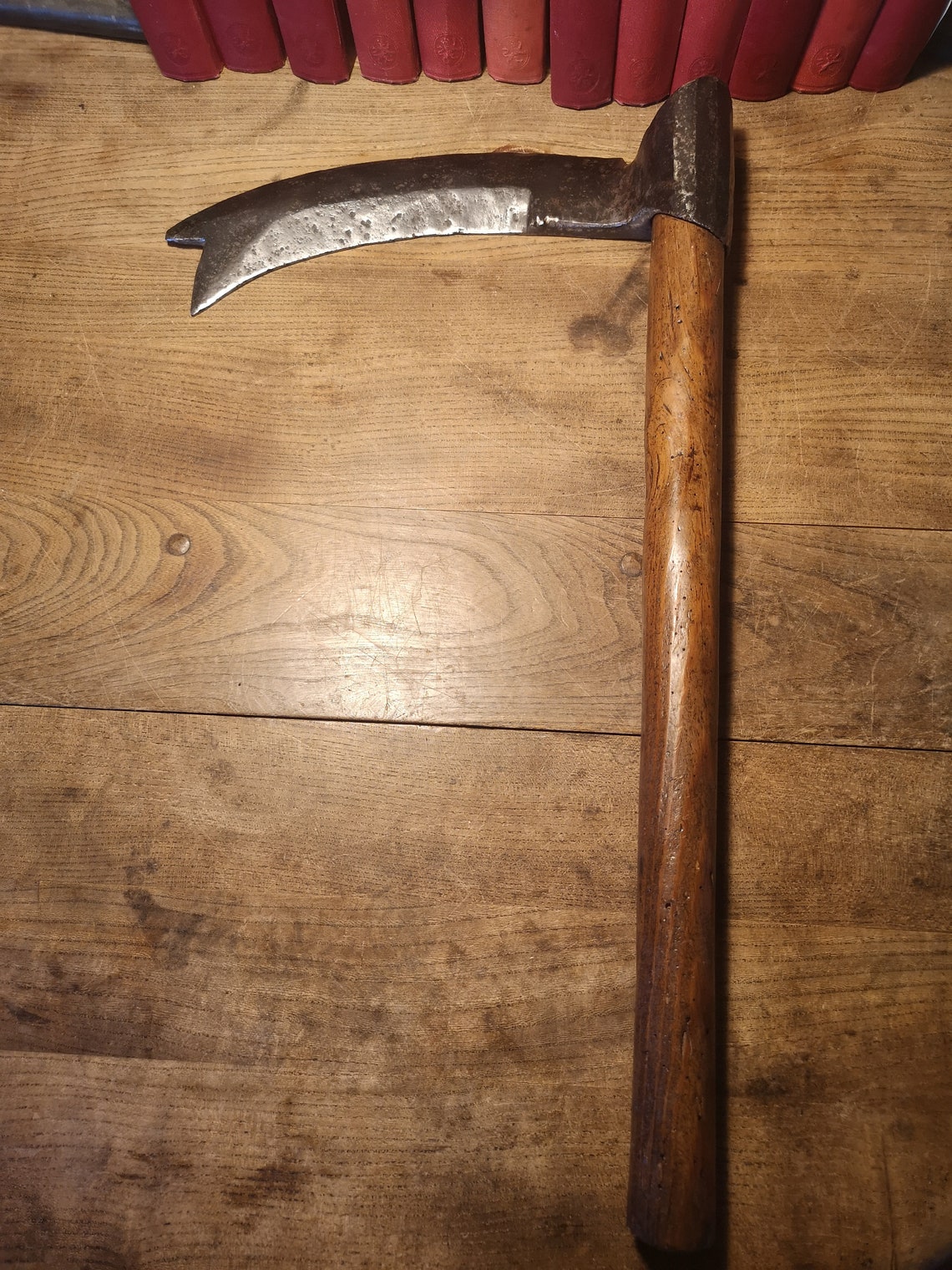 Antique Farm Tool Hand Scythe/axe Primitive Hand Forged Collectible ...