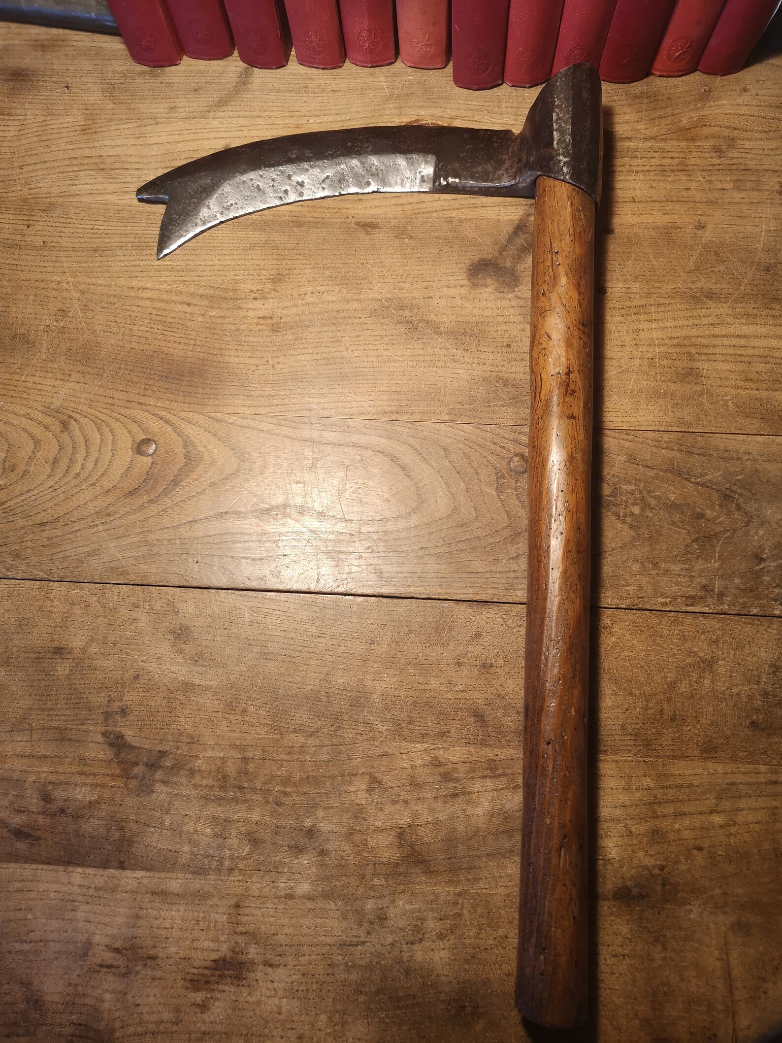 Antique Farm Tool Hand Scythe/axe Primitive Hand Forged Collectible ...