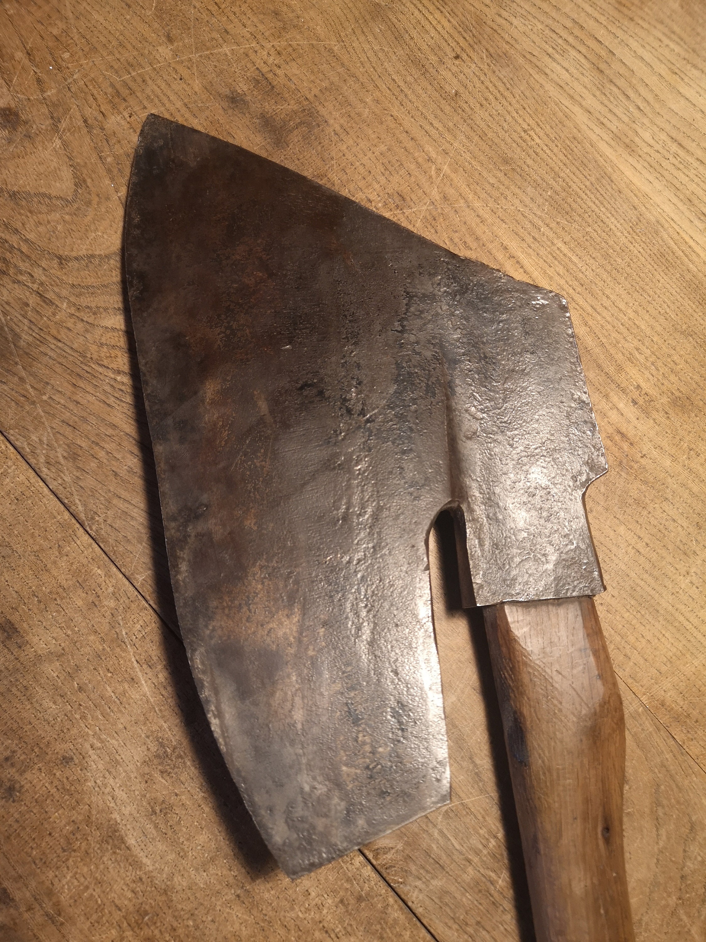 Antique Axe - European Goosewing Single Bevel Broad Axe - historic True ...
