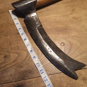 Antique Farm Tool Hand Scythe/axe Primitive Hand Forged Collectible ...