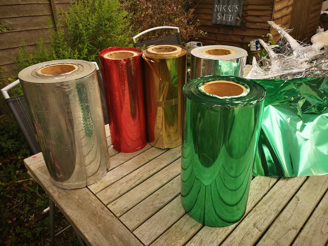 Rolls of Vintage Reflective Foil - From Theatre Collection (part Used ...