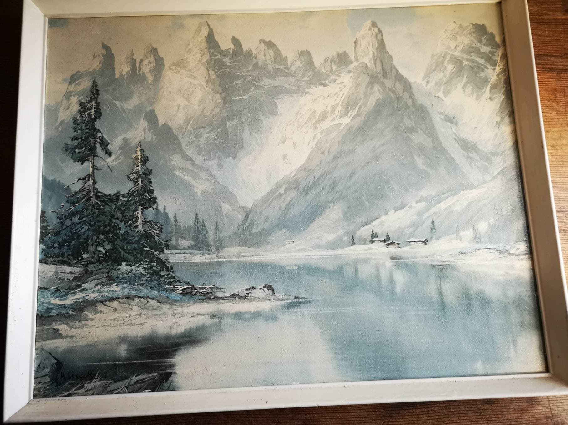 The Dolomites by Arno Lemke 1960s British Department Store Print (53cm ...