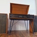 1974 Dynatron Record Player and Cassette Music System on Hairpin Legs ...