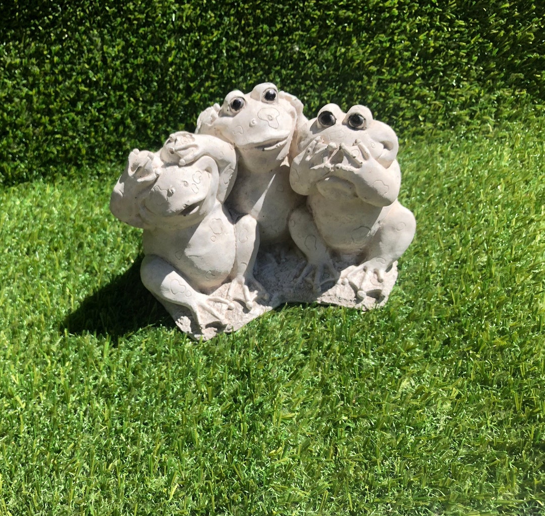 Dipped Latex Mould to Make 3 Wise Frogs Suitable for Concrete or ...