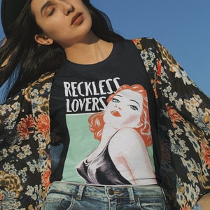 Reckless Lovers Vintage T-shirt Vintage Pinup Love Short - Etsy