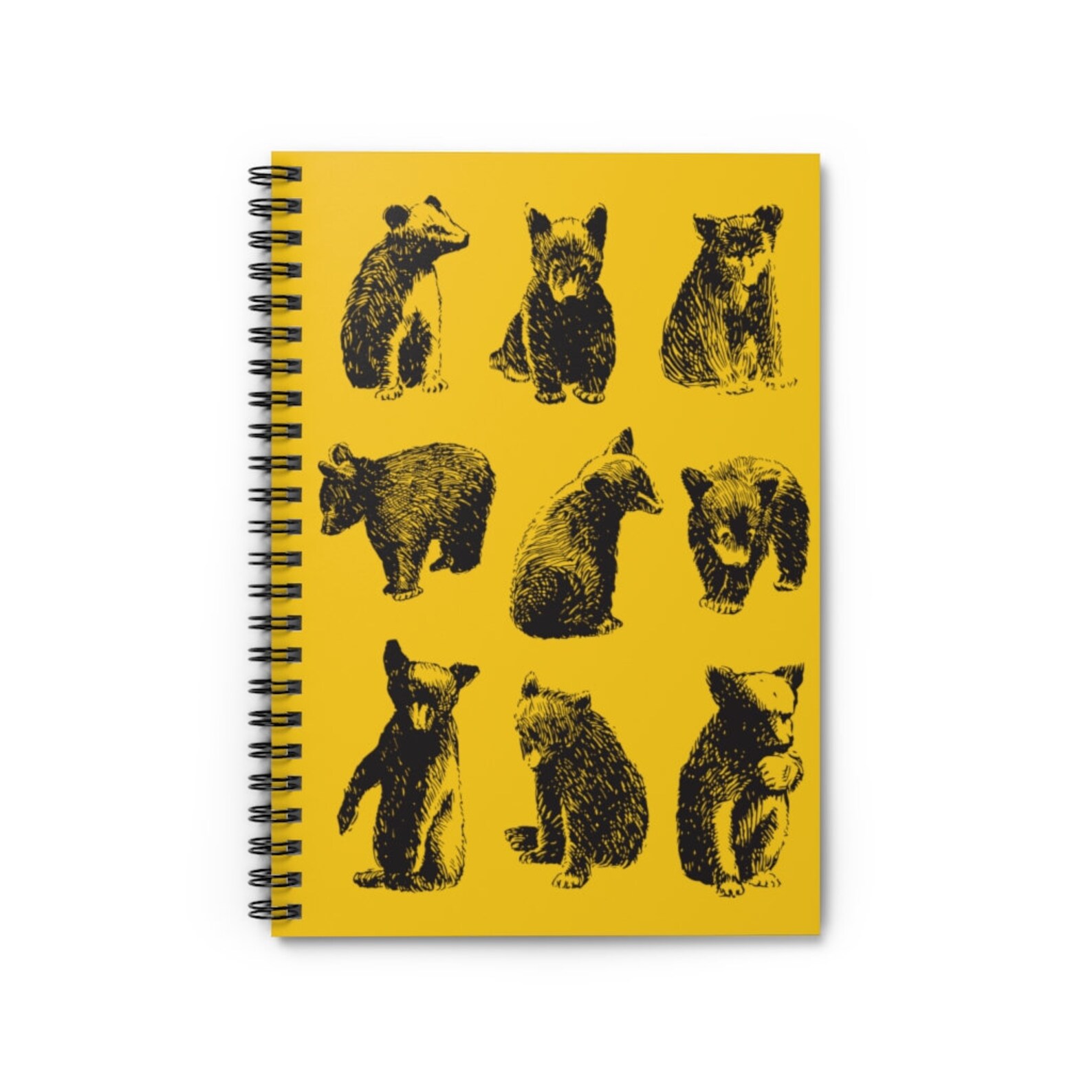Bear Cubs Baby Bear Notebook Chart Spiral Notebook - Ruled Line Forest ...