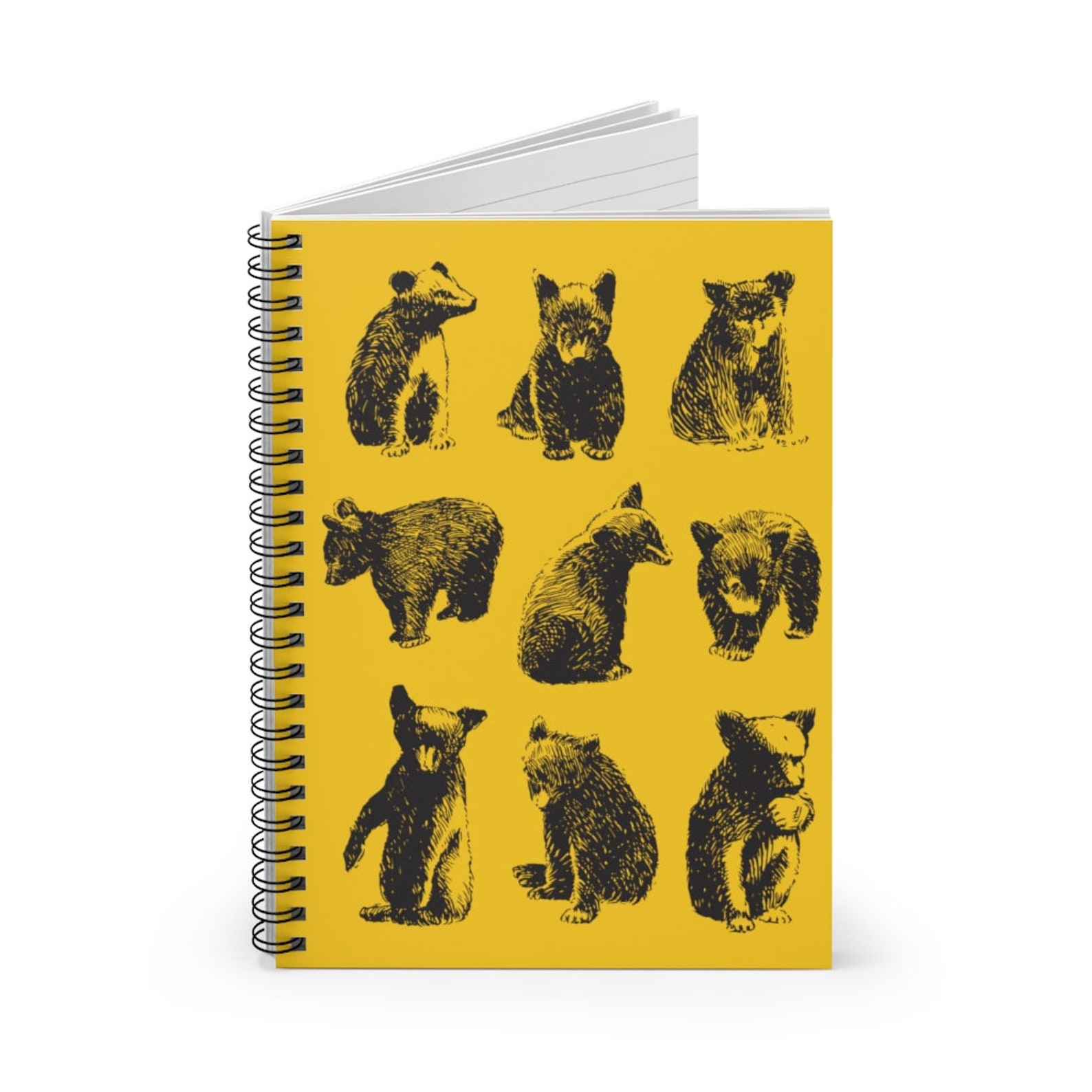Bear Cubs Baby Bear Notebook Chart Spiral Notebook Ruled - Etsy