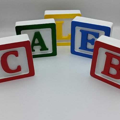 Toy Story Style Wooden Alphabet Blocks. Name Blocks. - Etsy UK