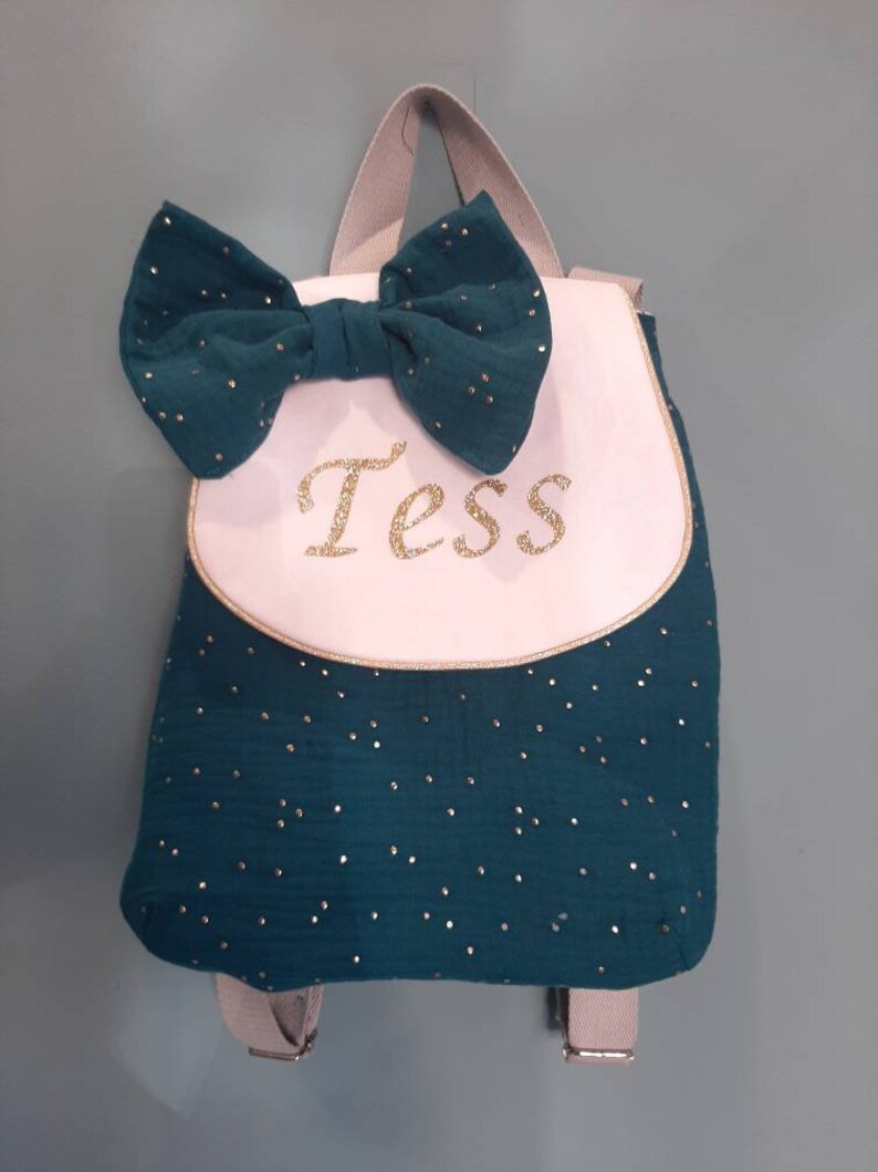 Sac à dos personnalisé prenom pour crèche maternelle cartable | Etsy