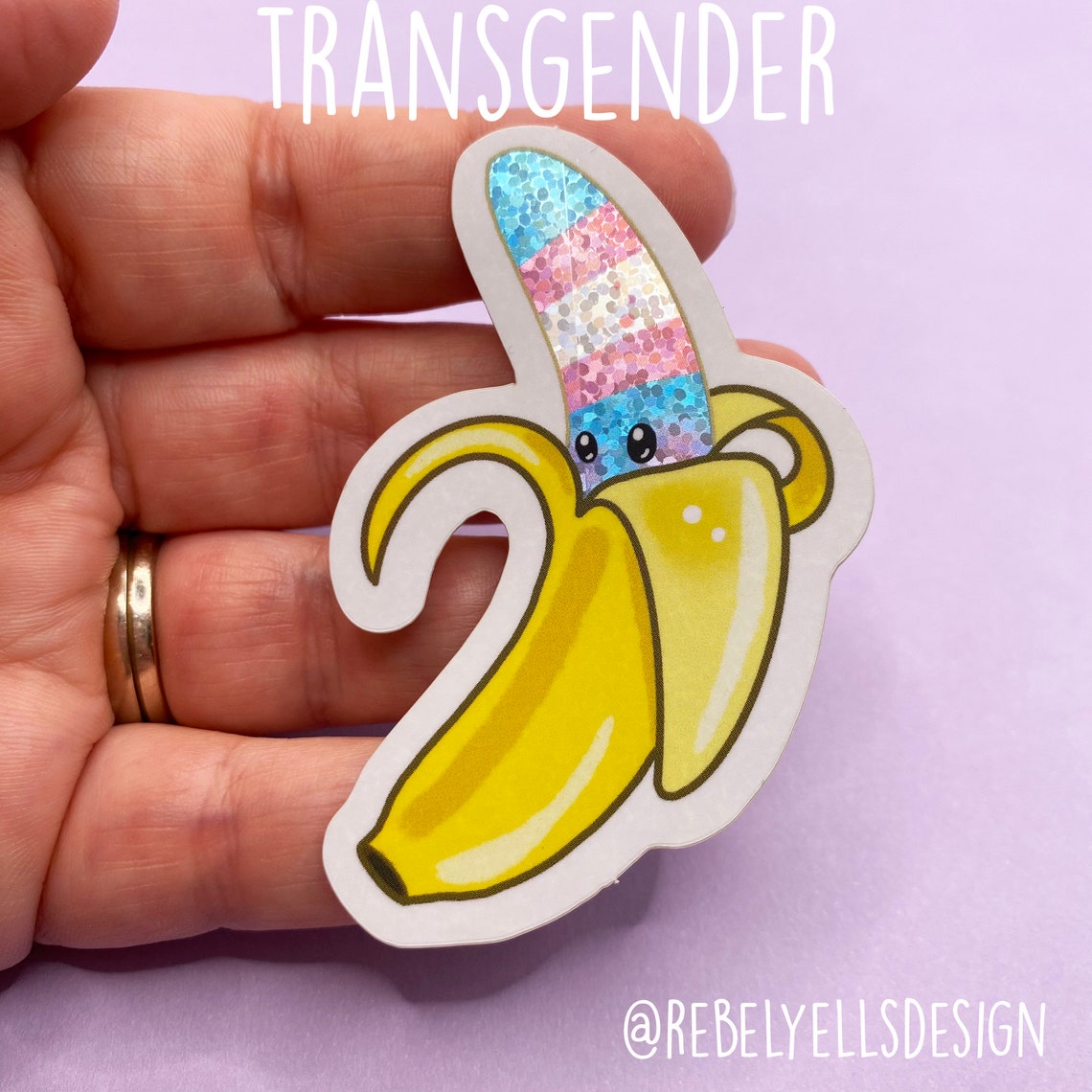 LGBTQ+ Banana Stickers - Pride Flag Sticker - Bi Pan Non-binary Lesbian ...