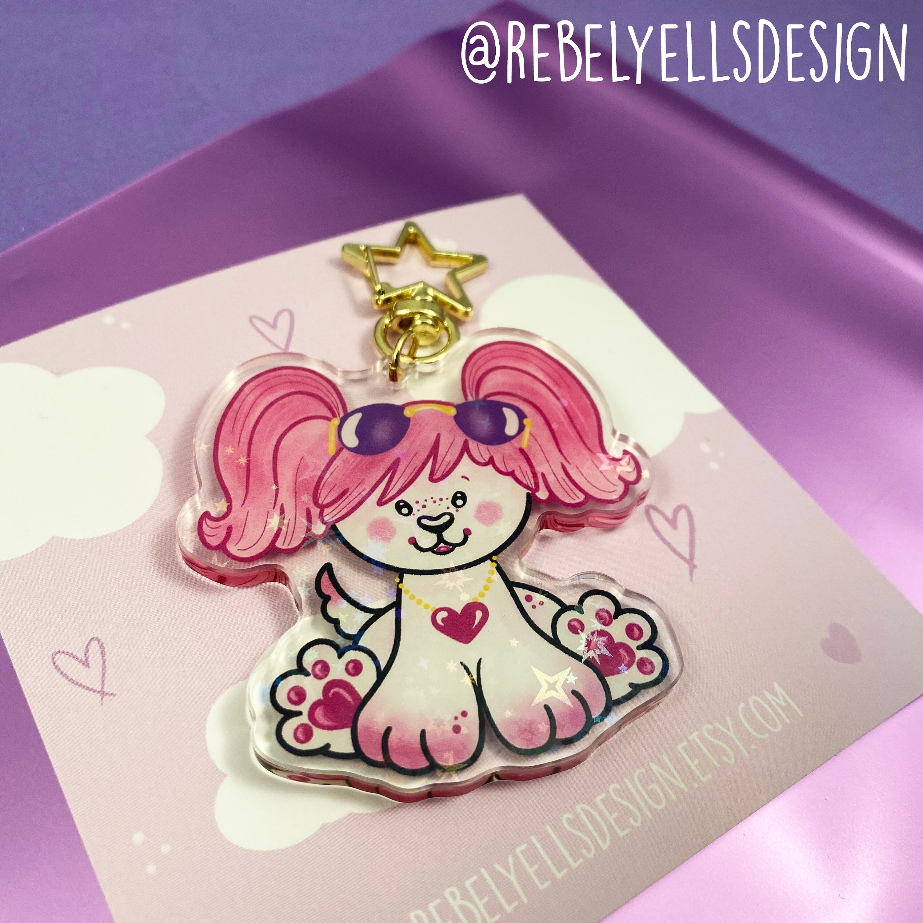 Kawaii Poochie Keychain 80's Toy Nostalgia Cute | Etsy