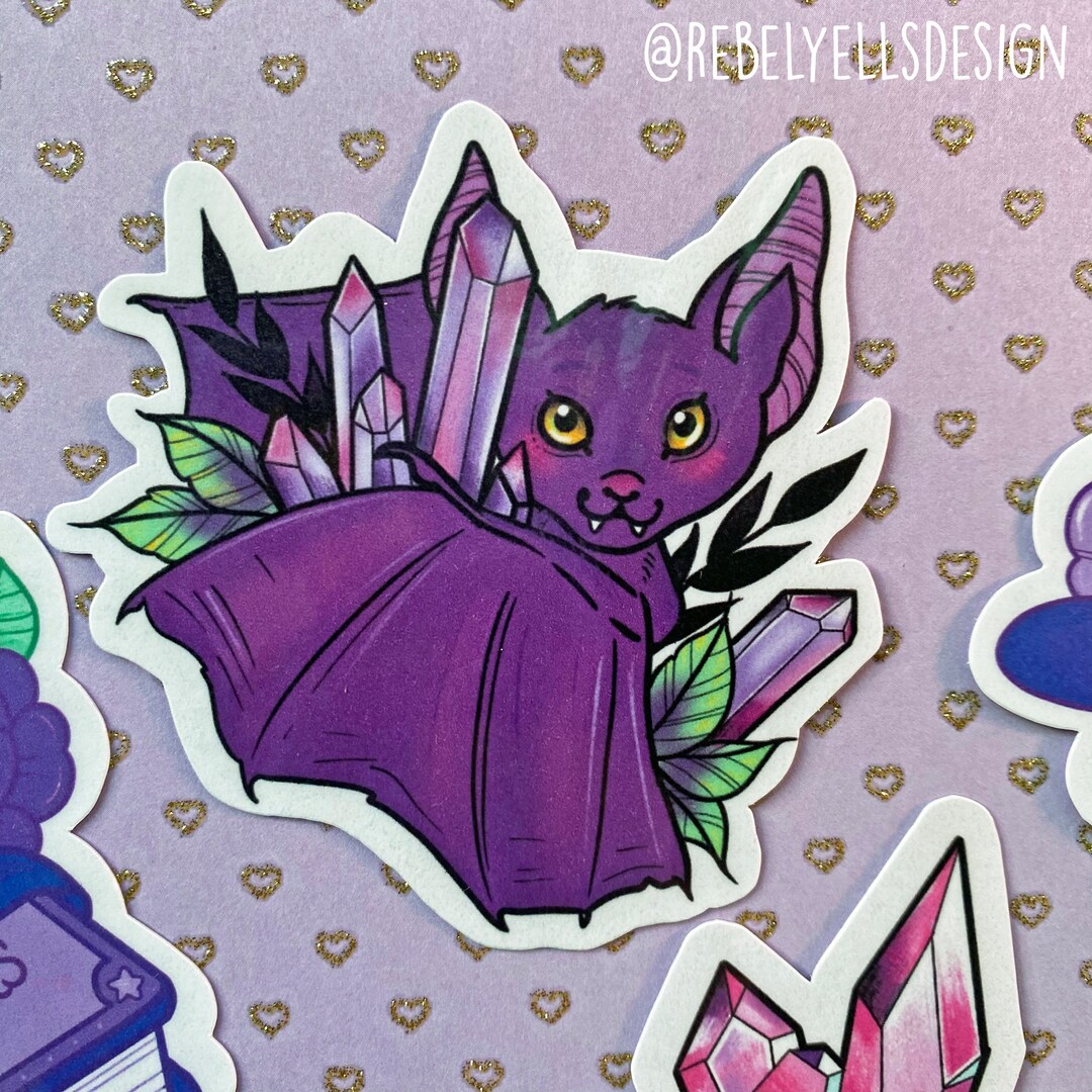 Sticker Stickerpack Halloween Cottage Core Autumn Fall Collection - Bat ...