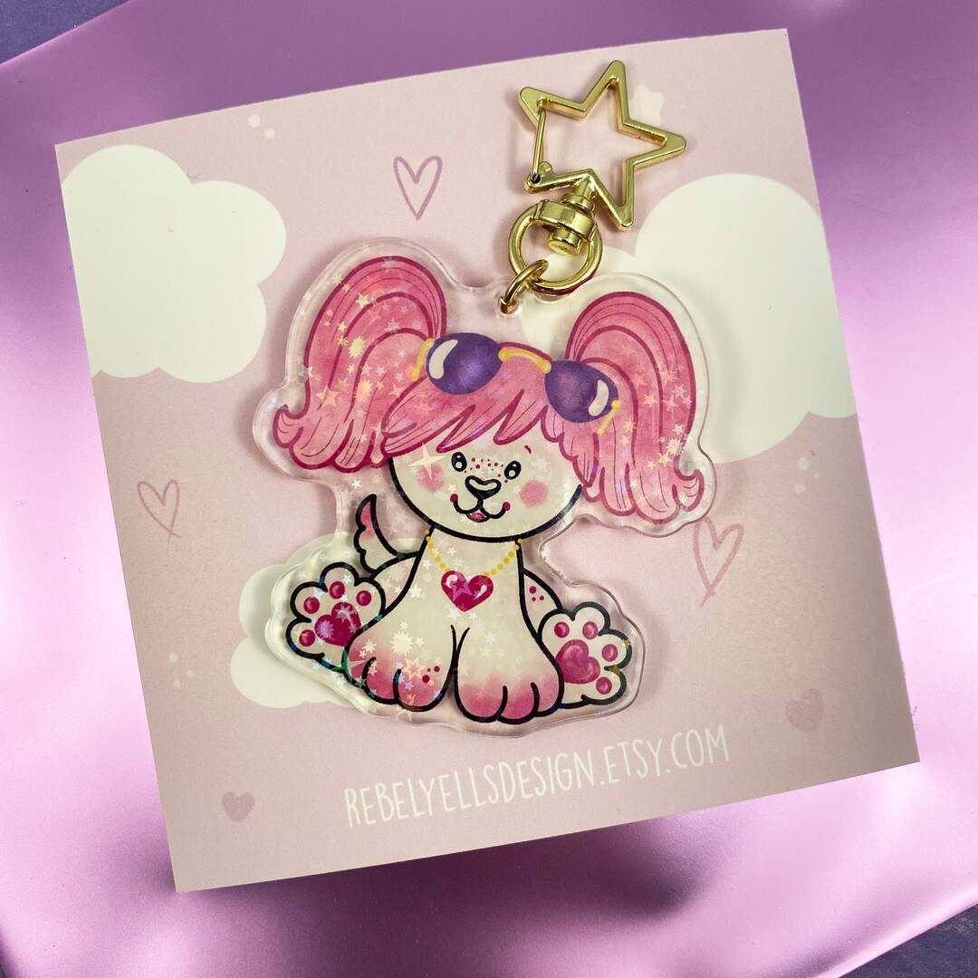 Kawaii Poochie Keychain 80's Toy Nostalgia Cute - Etsy