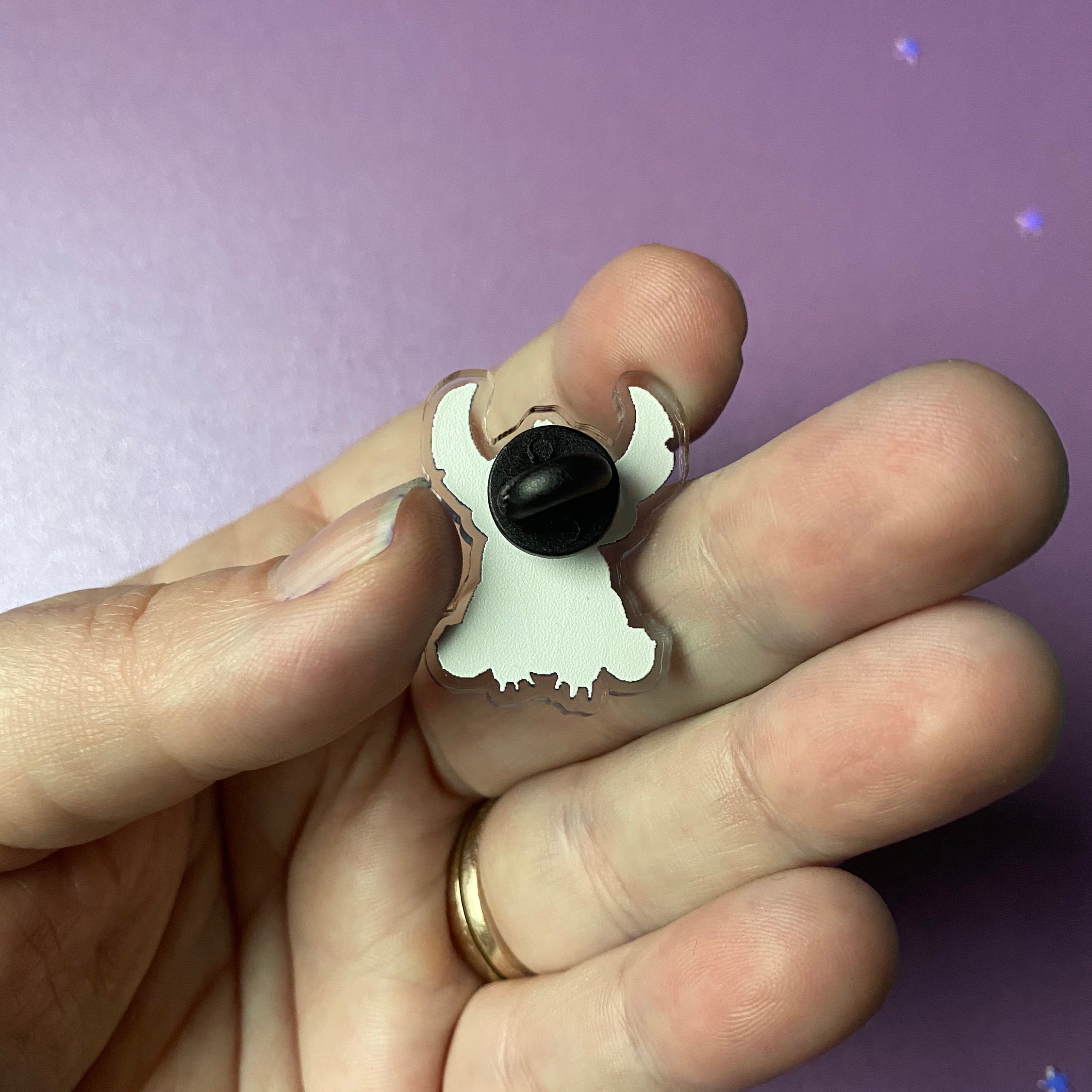 Pin Alien Clear Acrylic Eco Friendly Pin Badge Ohana | Etsy