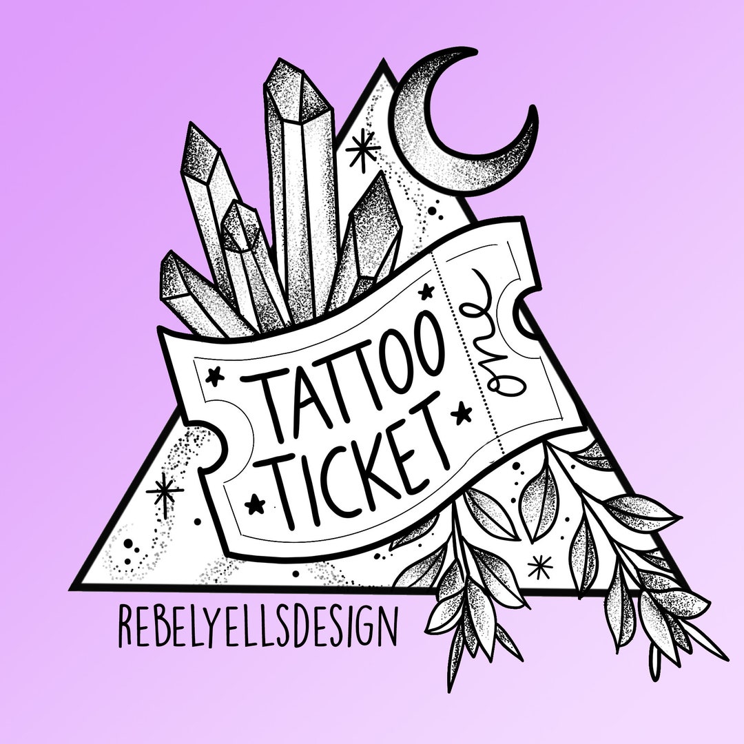 Tattoo Ticket - Custom Tattoo Design - Tattoo Permission - Etsy
