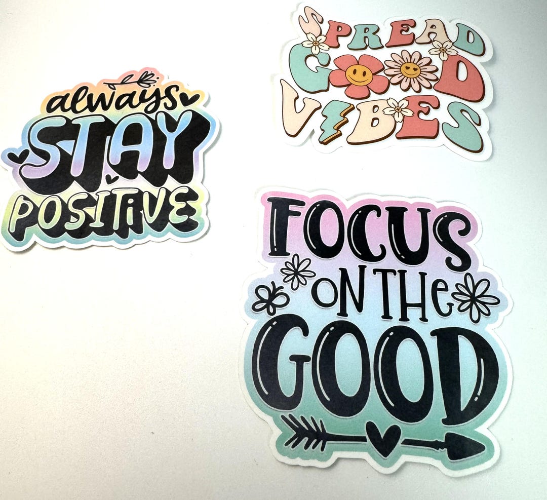 Positive Affirmation Sticker Bundle - Etsy