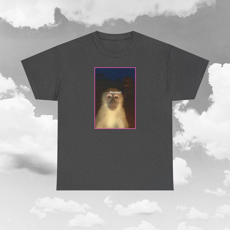 Funny 'am I Cooked' Monkey Meme T-shirt: Humorous Graphic Tee - Etsy