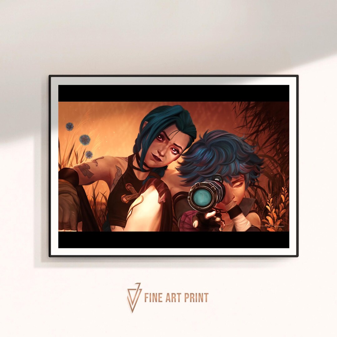 JINX & ISHA | Limited Fine Art Print | A3 | Digital Drawing | Arcane ...
