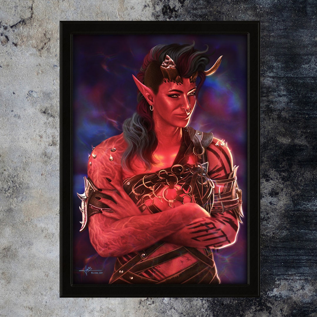 KARLACH | A4 | 13x18cm | Drawing | Baldur's Gate 3 | Digital Art Print ...