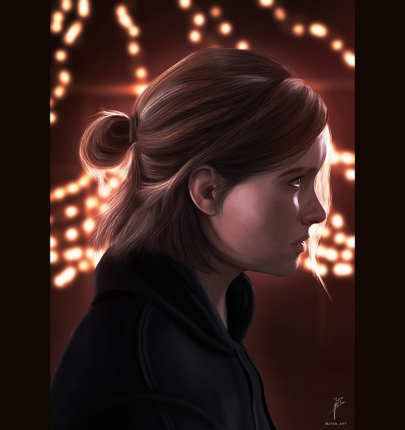 ELLIE WILLIAMS A3 Drawing the Last of Us Part II - Etsy