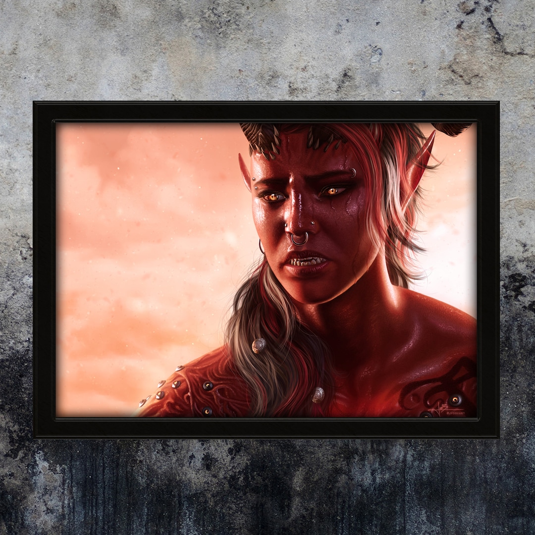 KARLACH | A4 | 13x18cm | Drawing | Baldur's Gate 3 | Digital Art Print ...