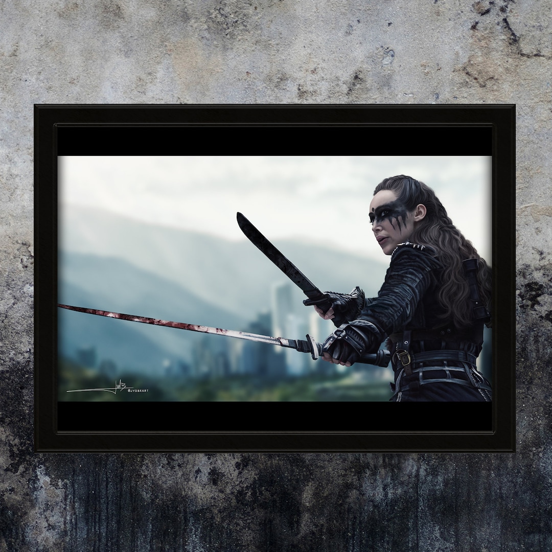 LEXA DRAWING A3 Alycia Debnam-carey Digital Art Print Fanart Portrait ...