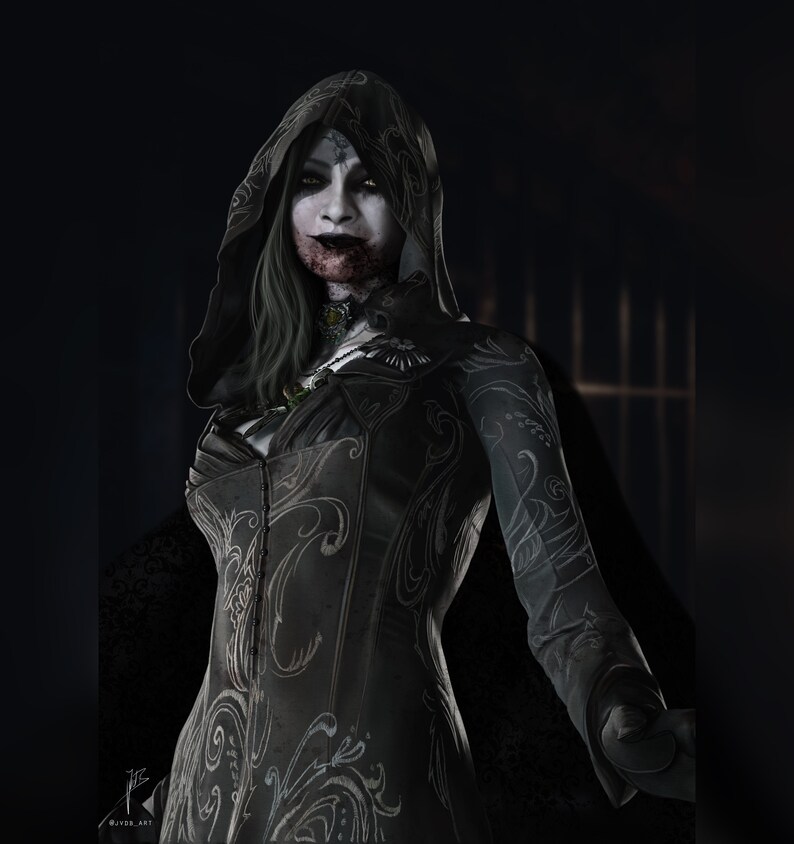 Cassandra Dimitrescu RE VILLAGE Minecraft Skin