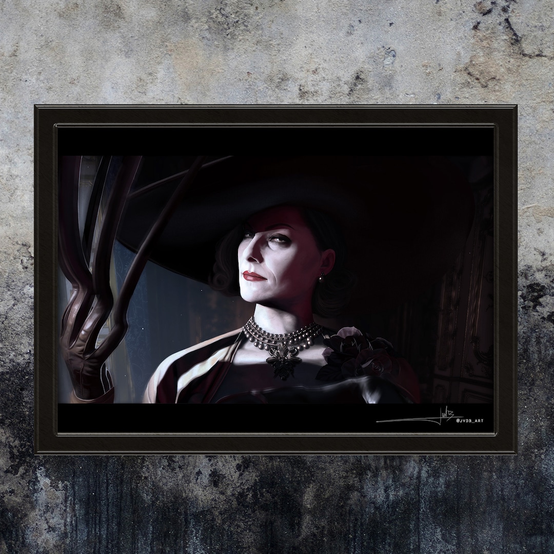 LADY DIMITRESCU | A3 | Drawing | Digital Art Print | Resident Evil 8 ...