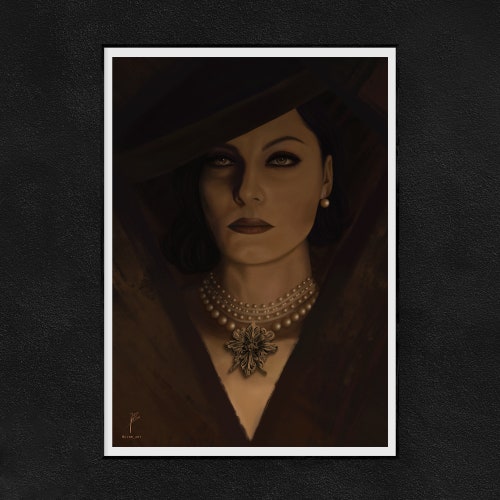 Lady Dimitrescu Statue Resident Evil Village Crystal - Etsy