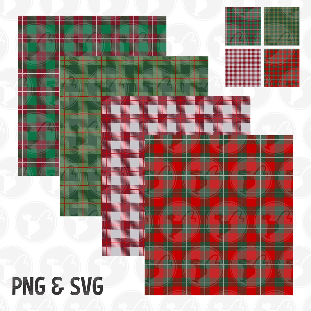 Assorted Plaid Patterns SVG & PNG Digital Download Only - Etsy