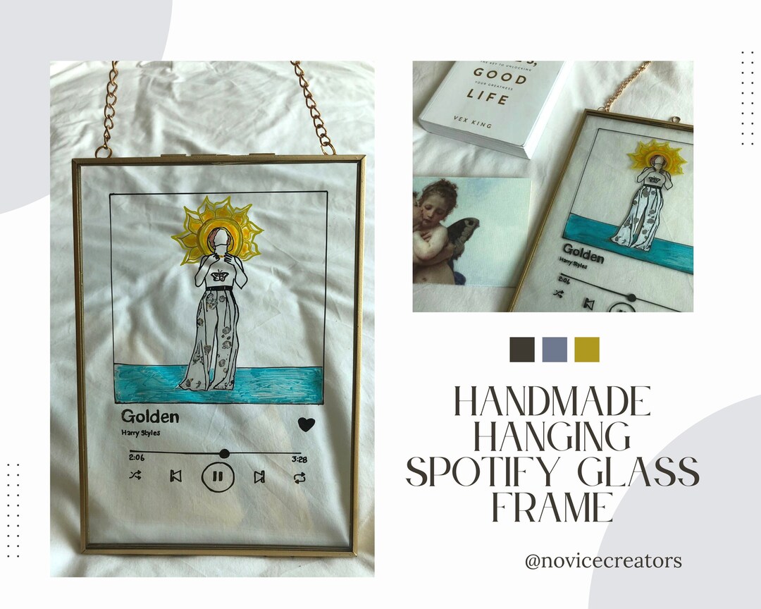 Handmade Harry Styles Spotify Glass Art Harry Styles Art Harry Styles ...