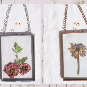 Handmade Gift Frame With Pressed Flowers Metal Hanging Frame With ...